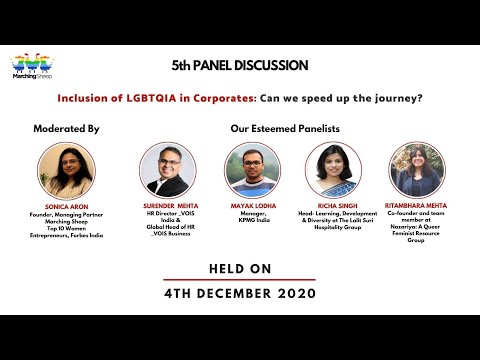 Our 5th Panel Discussion : Inclusion of LGBTQIA in Corporates: Can we ...